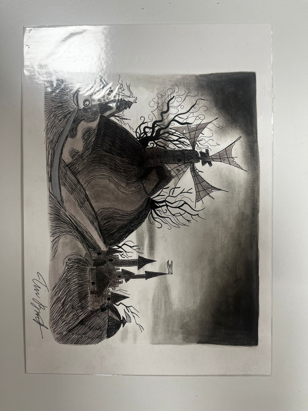 Tim Burton – Untitled II | Original Ink & Wash Drawing | Unique Work ...