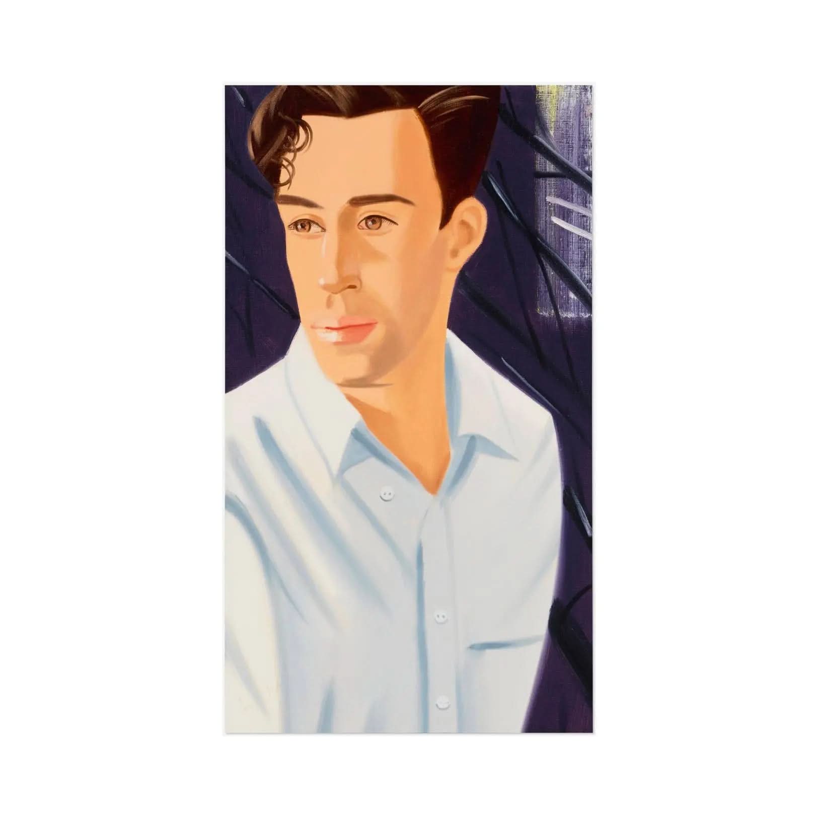 Alex Katz - White Shirt (Vincent 1) 2021 - Color lithograph – LYNART STORE