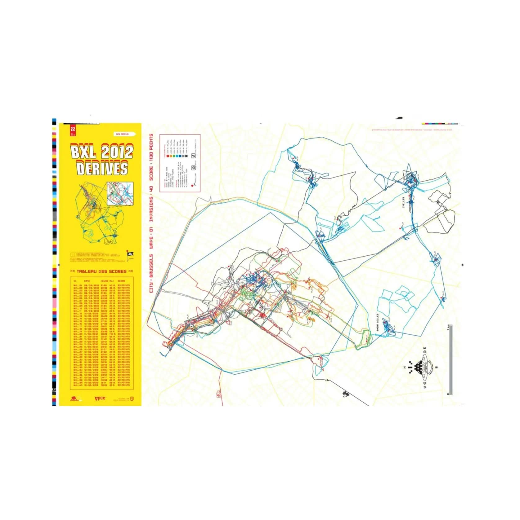 Invader – Invasion Map - BXL (2012) | Limited Edition Screenprint ...