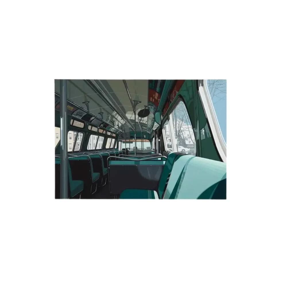 Bus Interior 1981 - Signed screenprint Richard Estes – LYNART STORE