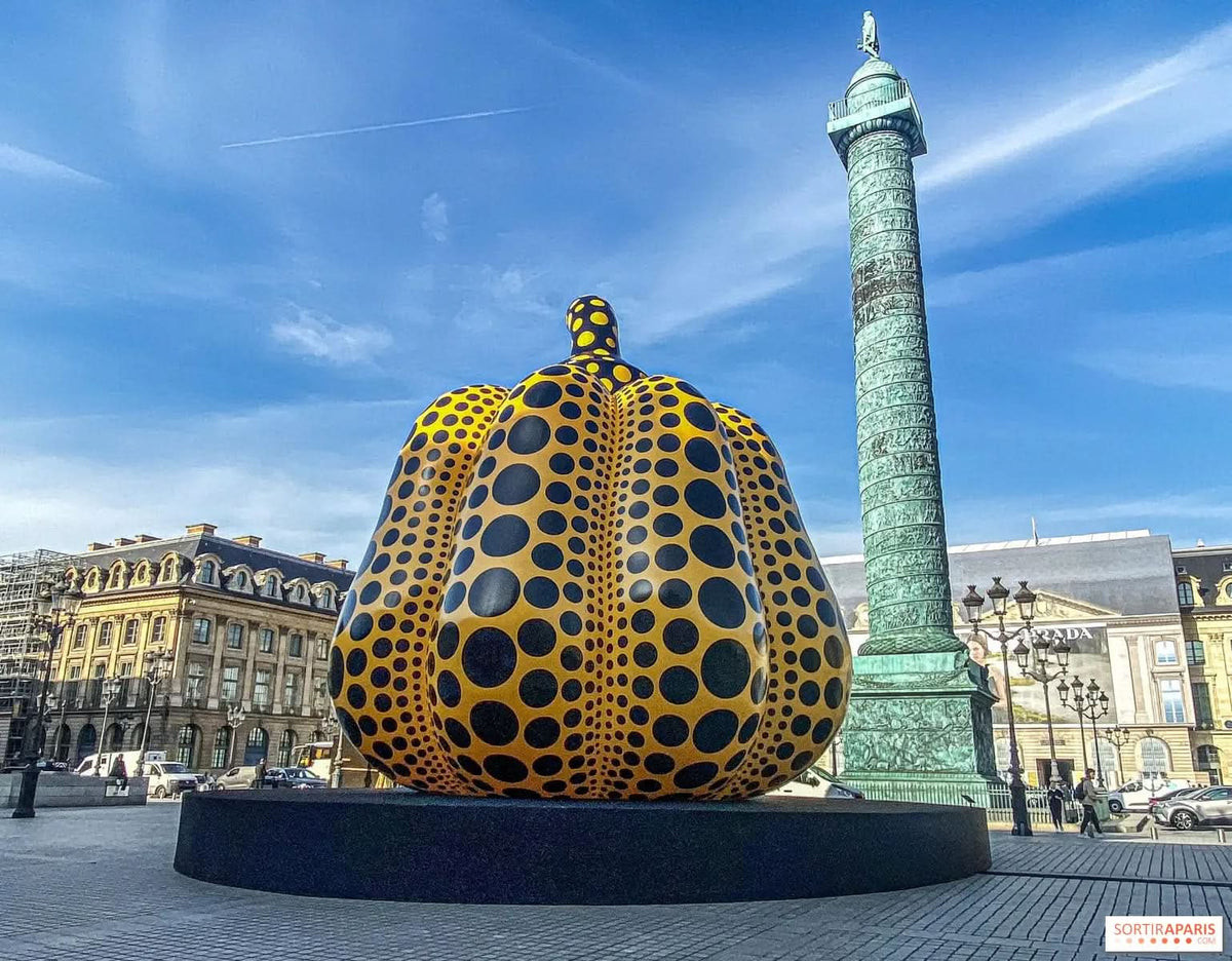 Yayoi Kusama Pumpkin Jaune – Iconic resin sculpture – LYNART STORE